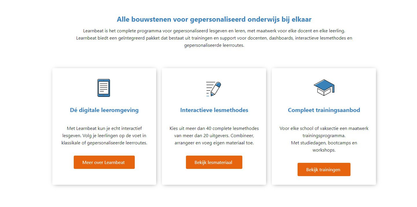 Tool: Learnbeat - Reisgids Digitaal Leermateriaal