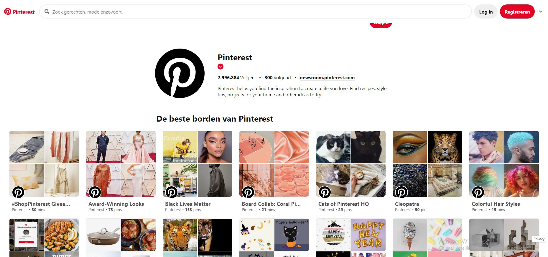 Tool: Pinterest - Reisgids Digitaal Leermateriaal