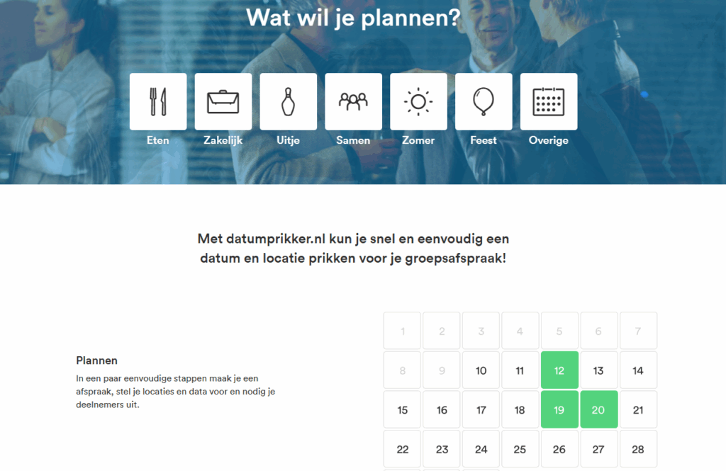 Tool: Datumprikker - Reisgids Digitaal Leermateriaal